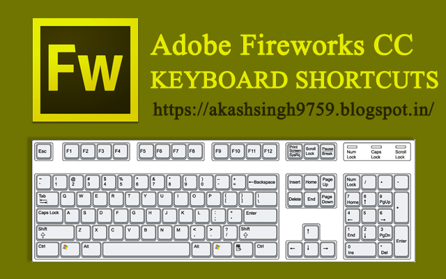 Akash Singh: Adobe Fireworks CC Keyboard Shortcuts