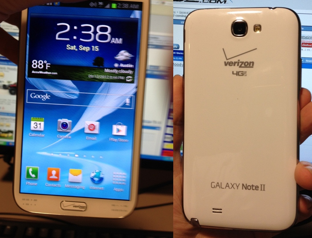 Verizons Samsung Galaxy Note 2 Available From Today Gadgetcongress