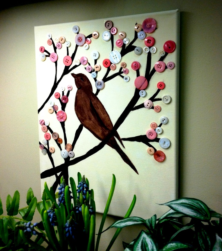 button on canvas art ~ origami instructions art and craft ideas