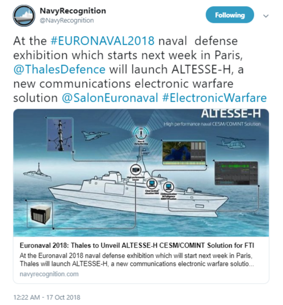 Military and Commercial Technology: Thales to Unveil ALTESSE-H CESM ...