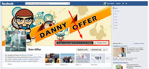 How To Change Your Facebook Cover Photo ~ W3FX