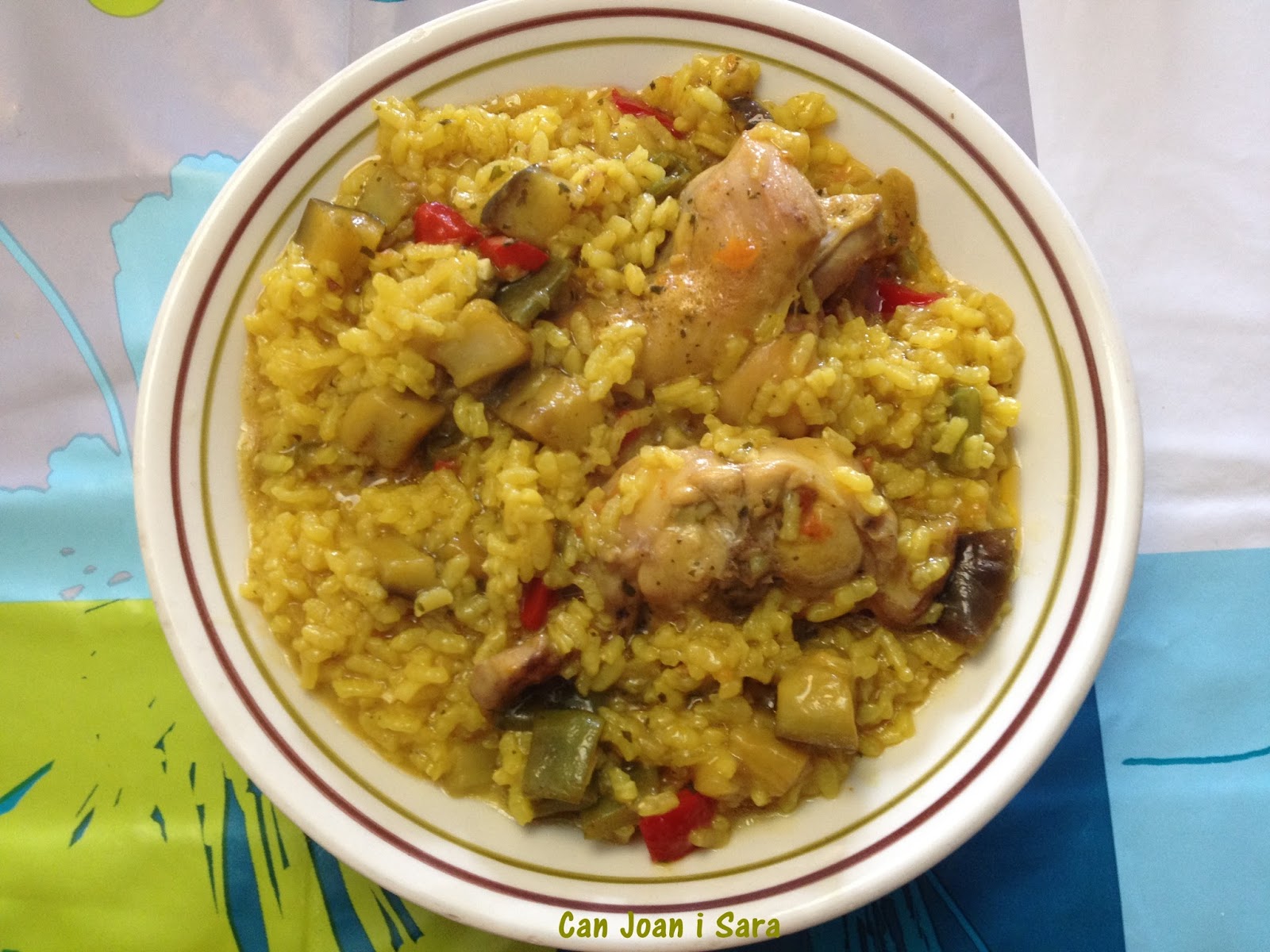 CAN JOAN I SARA: ARROZ CON POLLO Y VERDURAS