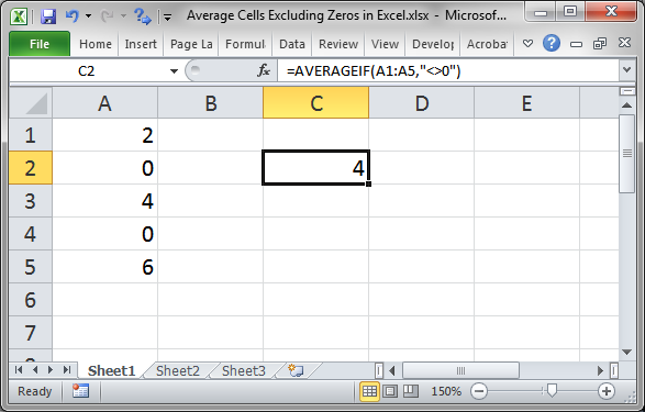 Excel Mirror - We Push Your Boundaries: Calculate Average Excluding ...