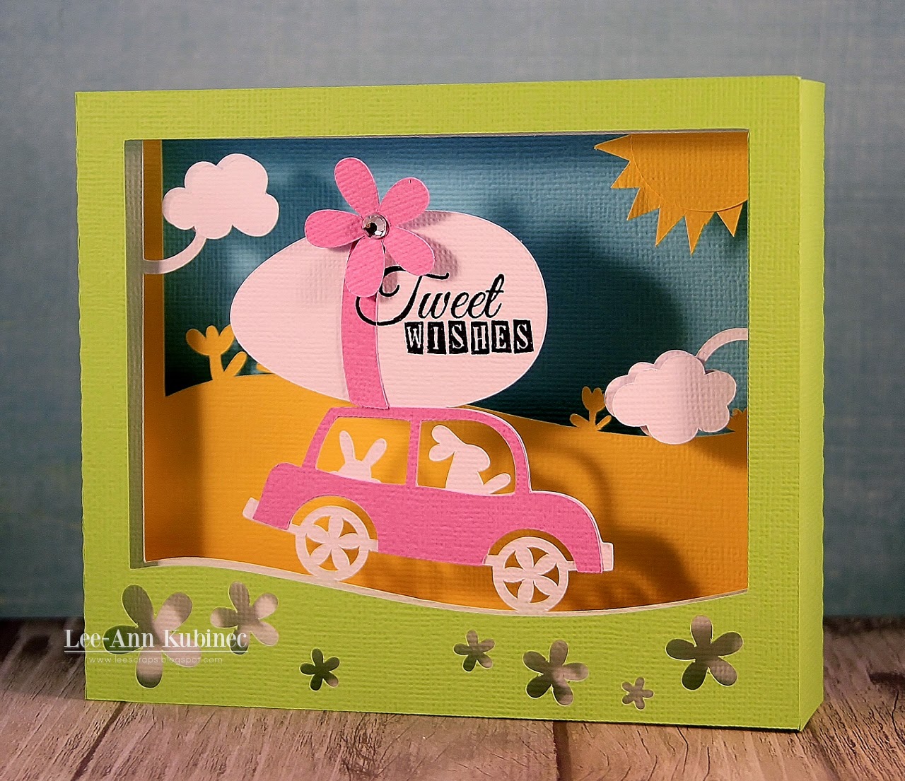 Snappy Scraps: Easter Shadow box card