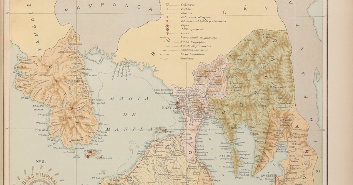 Map of Southern Luzon including Batangas, c. 1899 - Batangas History ...