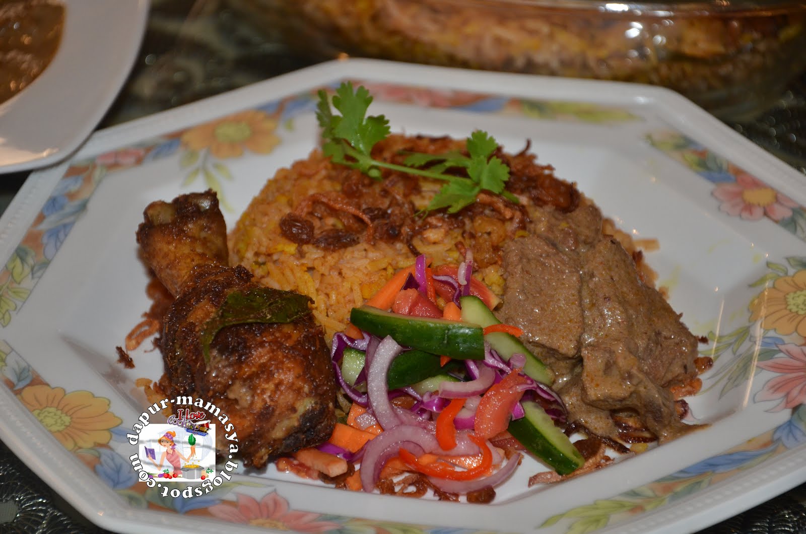 Dapur Mamasya: Nasi Beriani Massala & Gulai Daging Unta