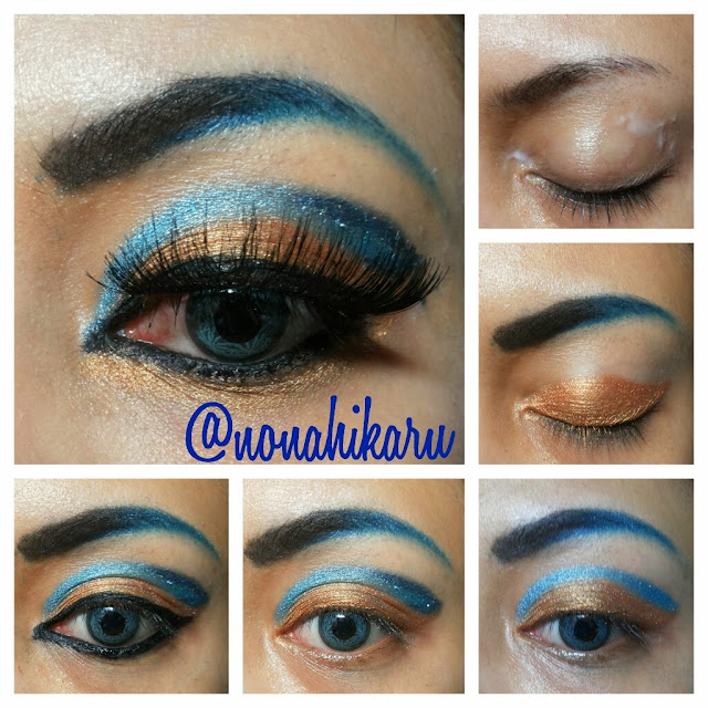 DRAMATIC BLUE EYE MAKEUP - Beauty & Travelling