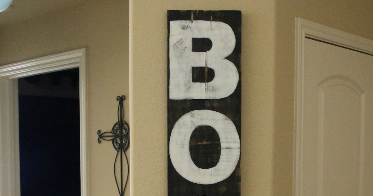 Wonderfully Made: DIY Vintage BOO Sign