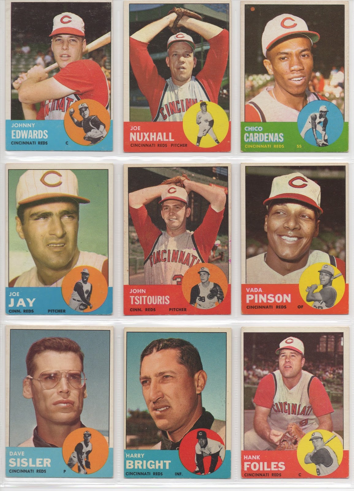 Cincinnati Reds Baseball Card Collector: 1963 Topps Cincinnati Reds ...