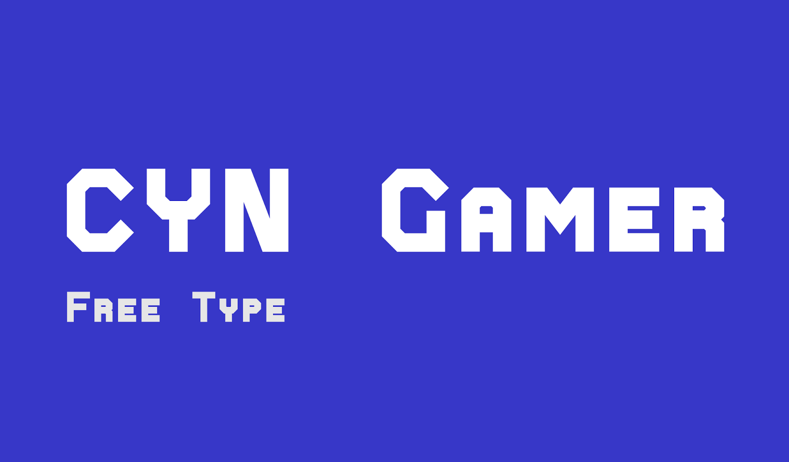 CYN Gamer #Free Opentype Uppercase #Font