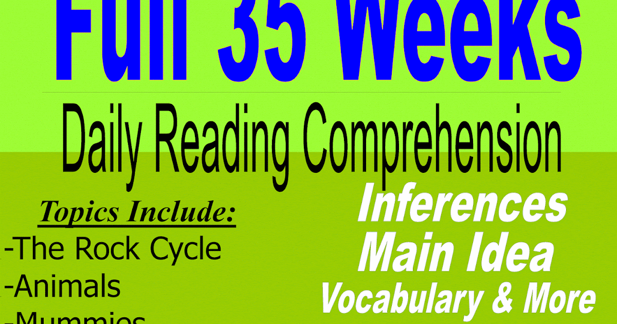 Literacy & Math Ideas: 35 Weeks of Daily Reading Comprehension (Grade 4)
