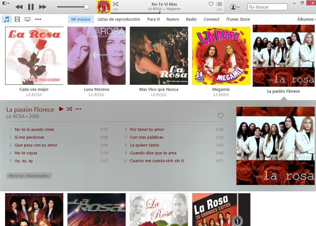 DISCOGRAFIA DE LA ROSA