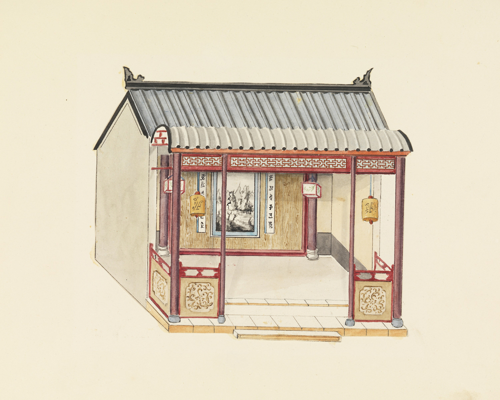 Spencer Alley: "Chinese" Pavilions by Frederick Crace