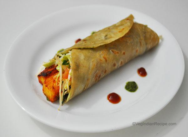 How to Make Paneer Bhurji Kati Rolls | Restaurant In South Delhi ...