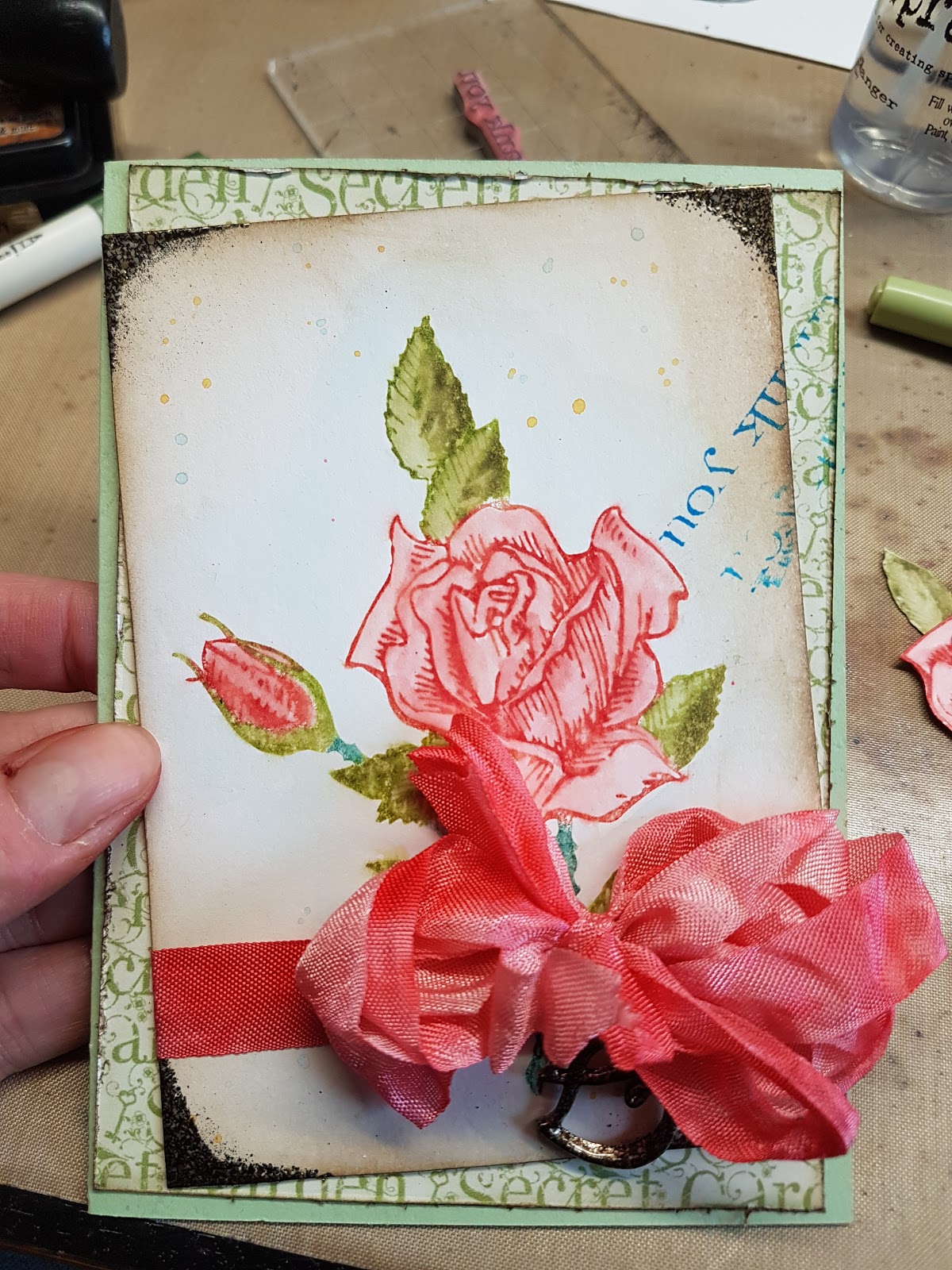 Craft projects by Bubblescrap: Emerald creek embossing powders