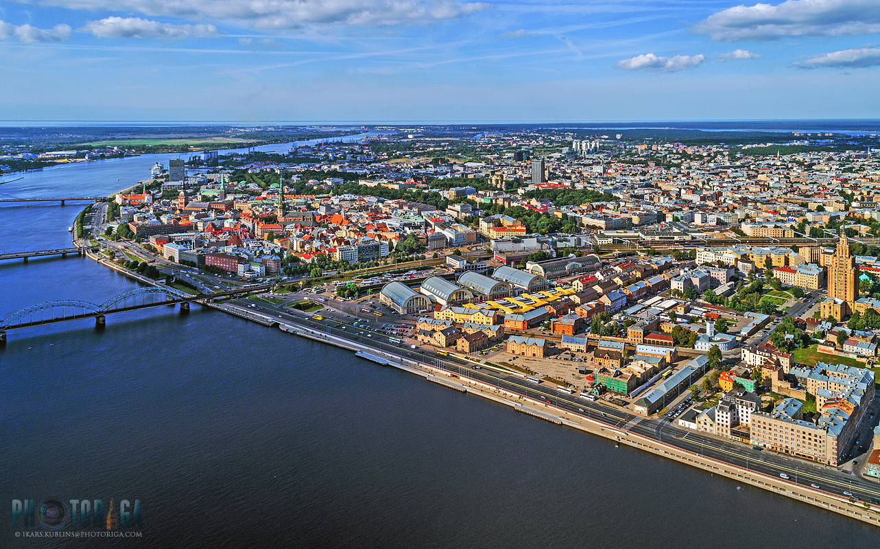 Riga Central part aero photo | Rīgas centrālā daļa aero foto - Riga ...