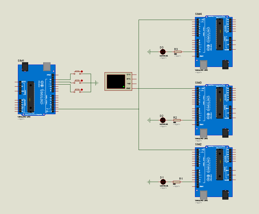 Arduino Serial Communication One Transmiter With Three Receivers