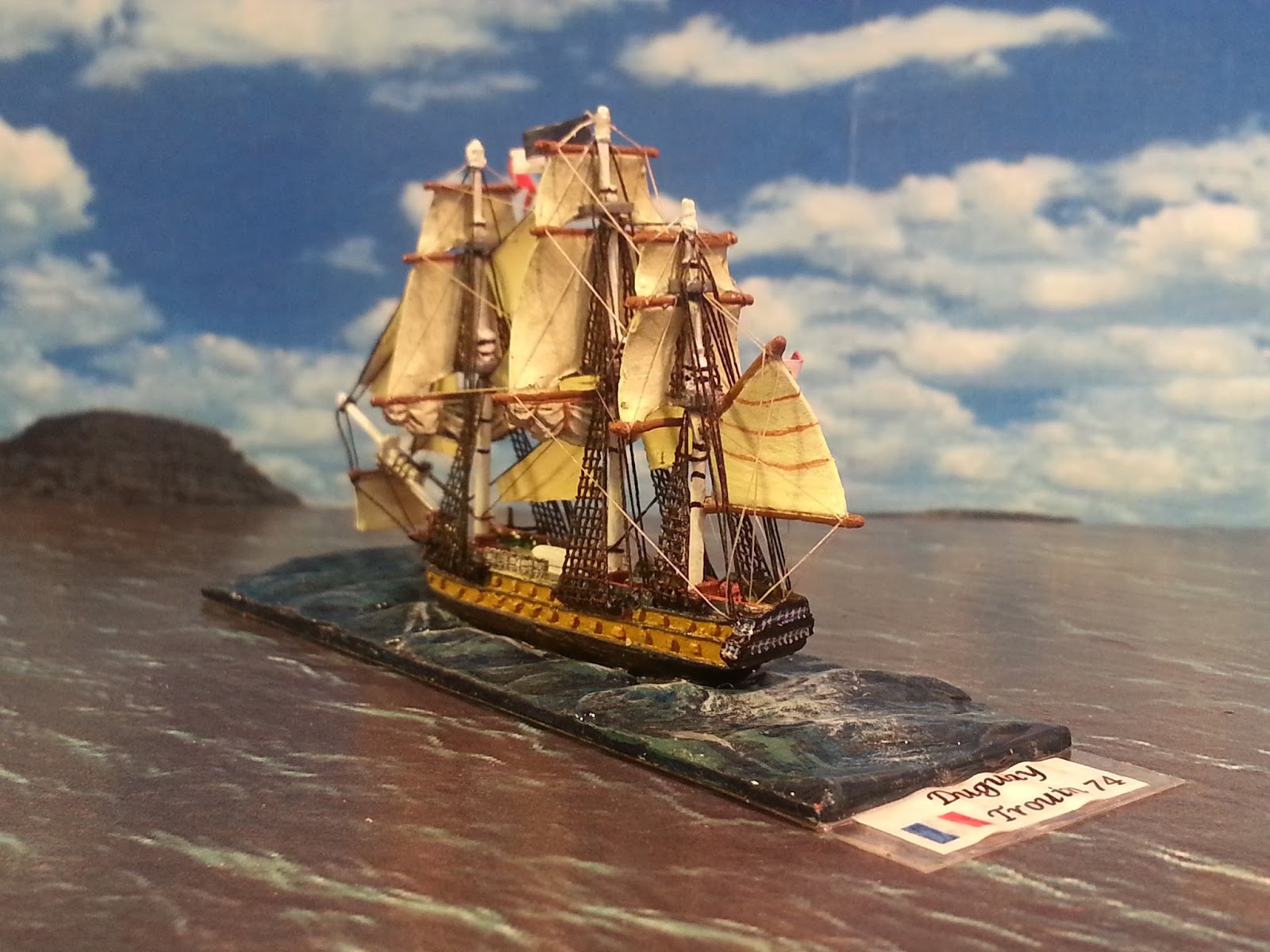 A Miniatures Hobby Room: Navwar French 74-gun third rate Duguay Trouin