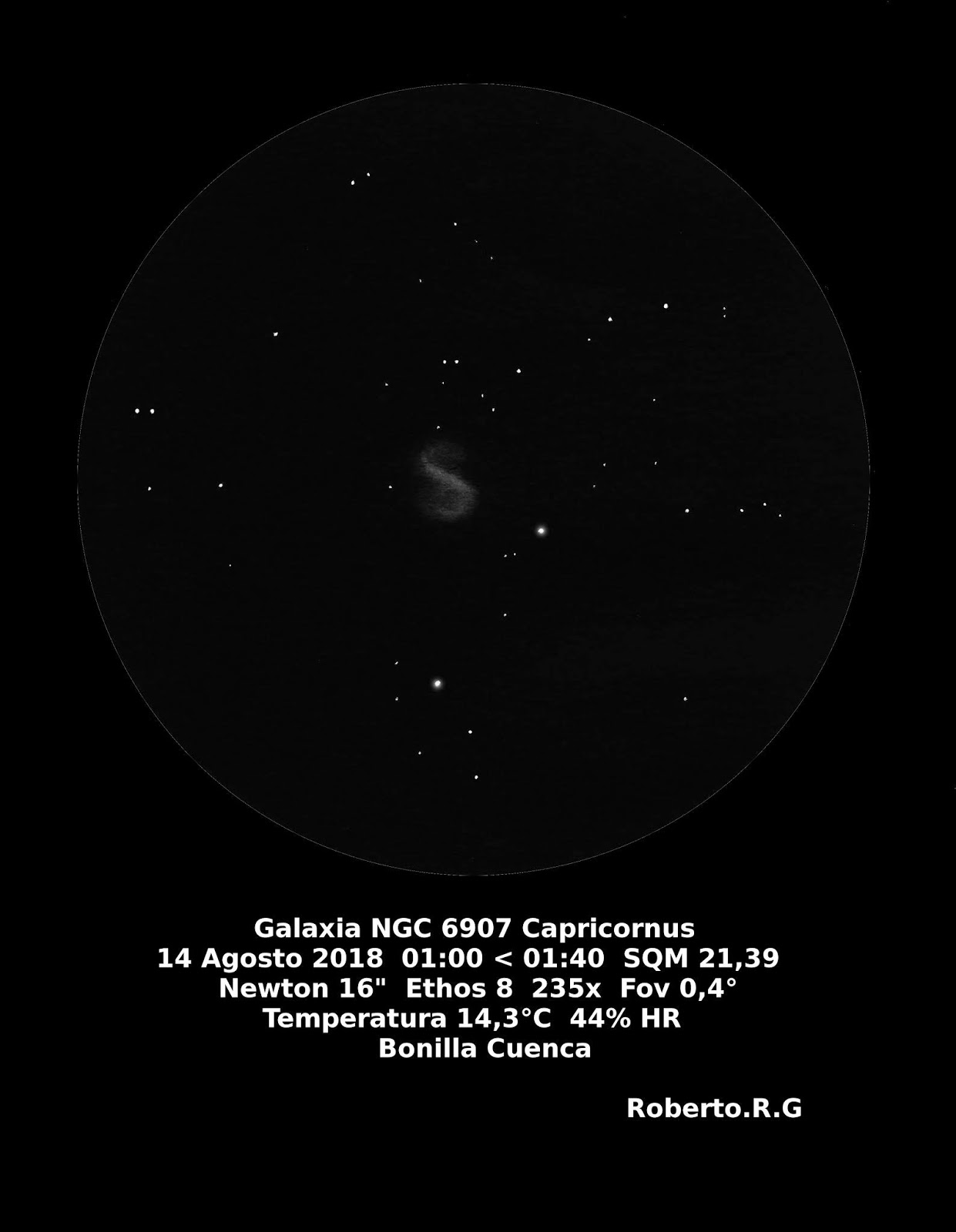 Observaciones astronómicas visuales: Observación galaxia NGC 6907 ...