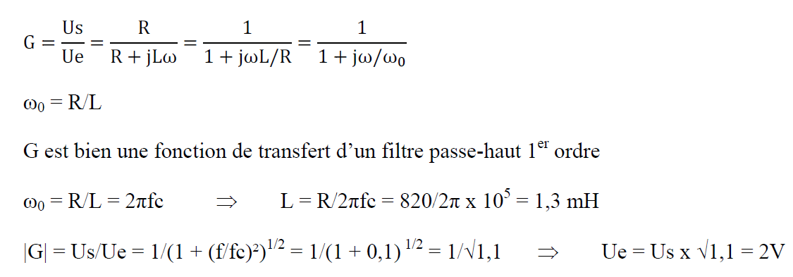les filtres passifs Exercices corrigés - exo+solution filtre passif ...