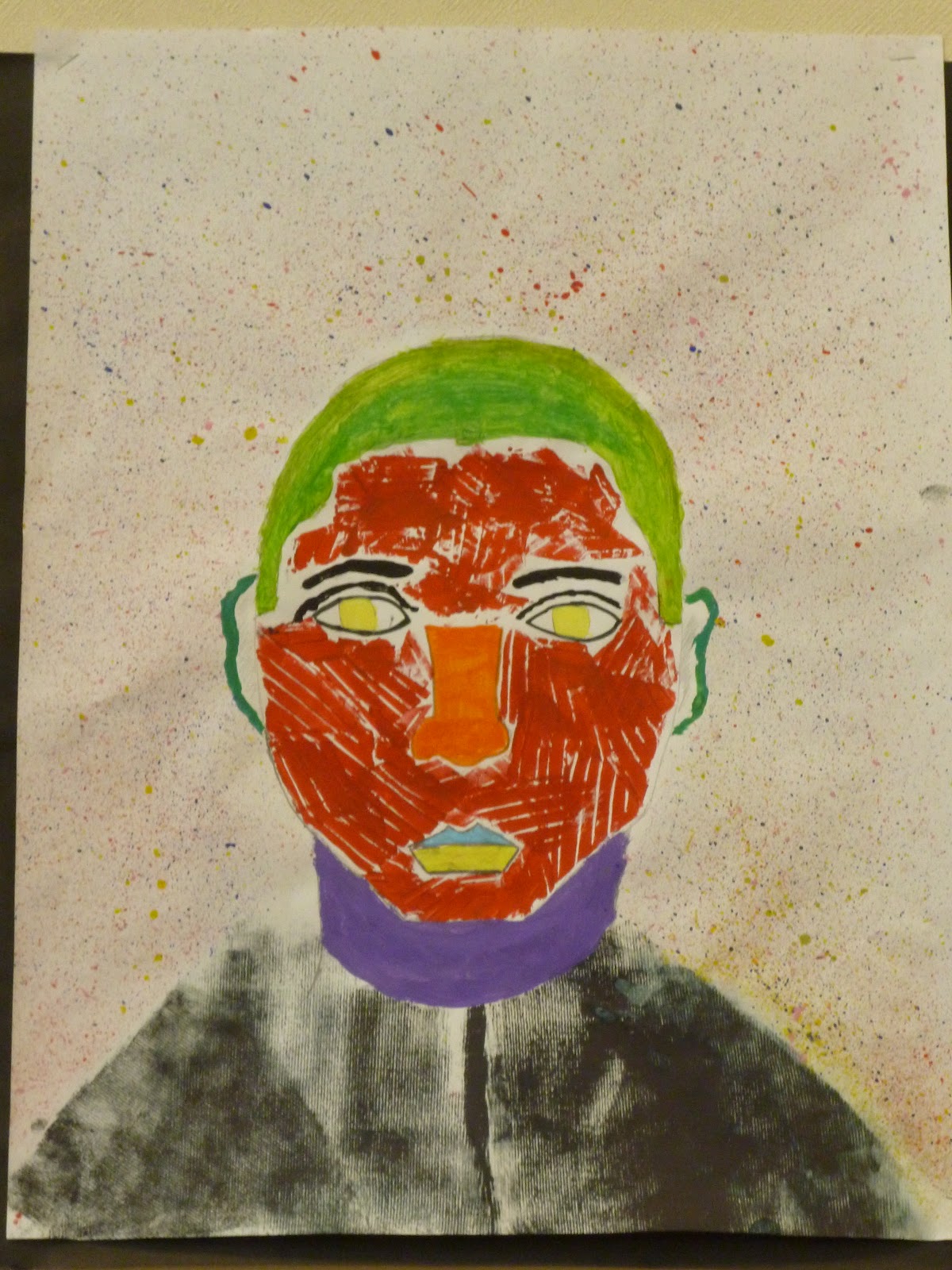 MS Art: 8th Grade Portraits with a Twist