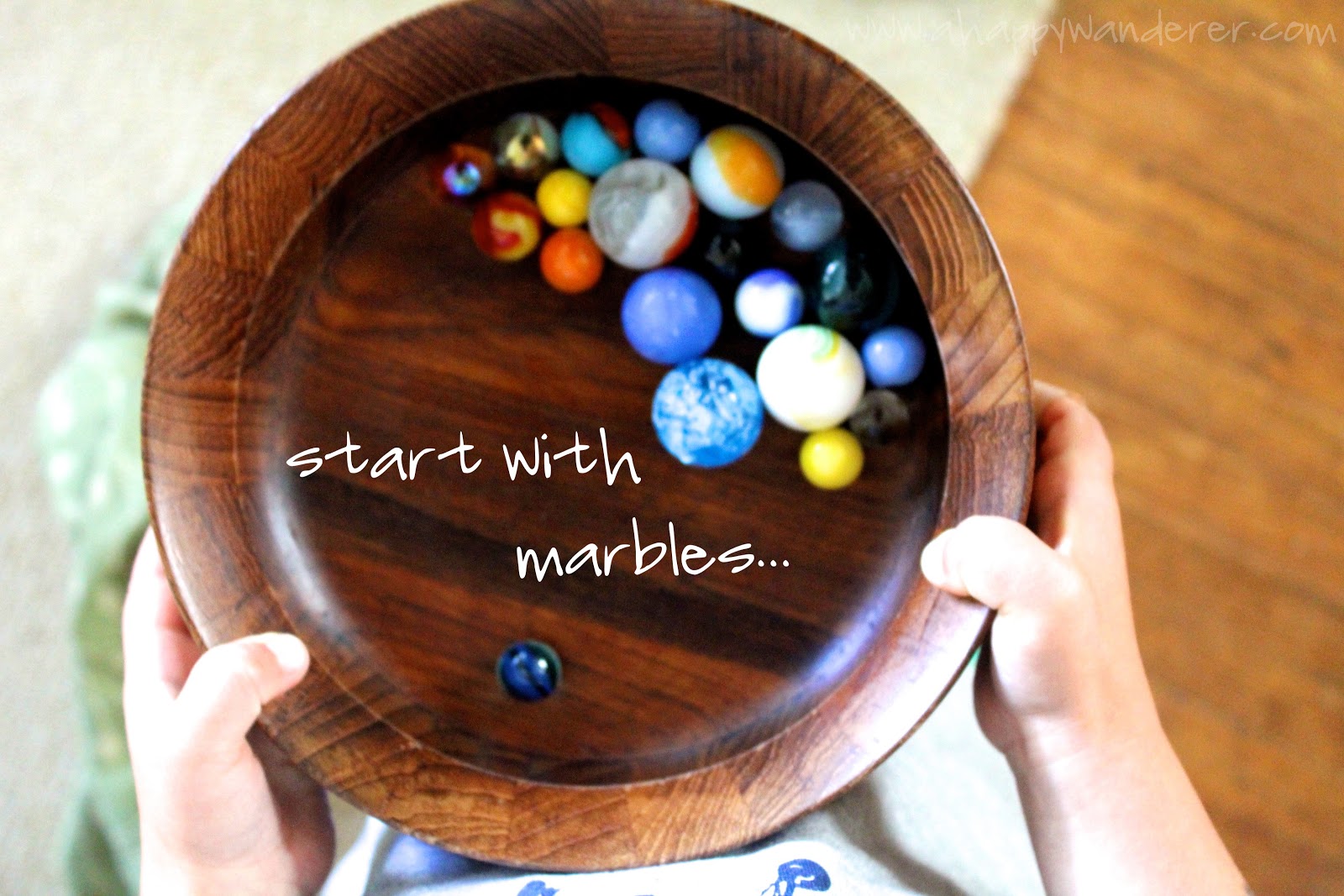 a happy wanderer: exploring with marbles...