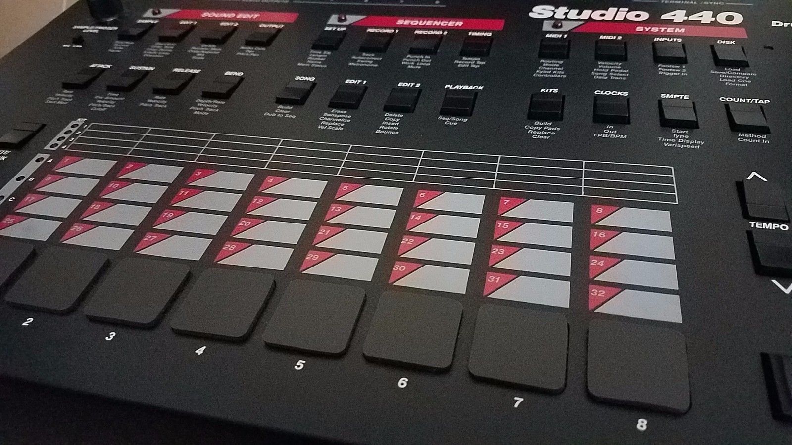 MATRIXSYNTH: Sequential Circuits Studio 440 Drum Sampler Sequencer SN 00029