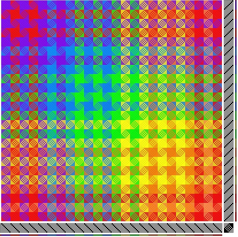 Weave-Away: These color changes...