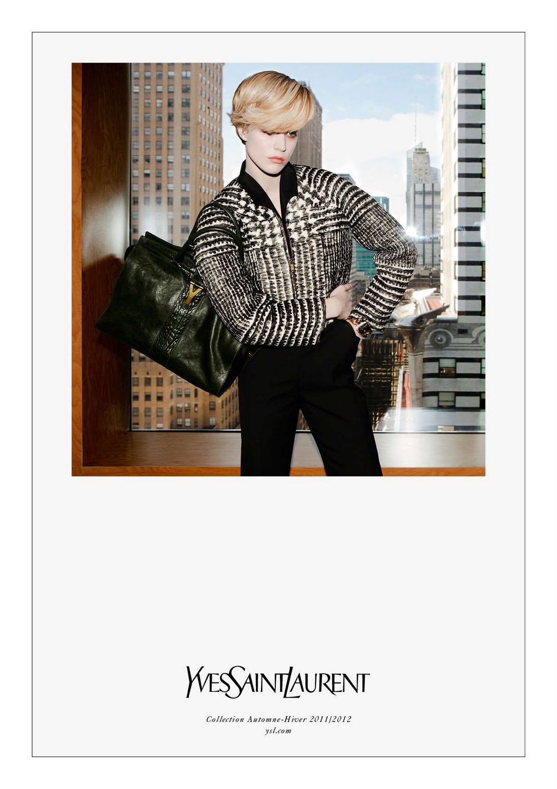 Yves Saint Laurent F/W 11.12: Raquel Zimmerman by Inez & Vinoodh