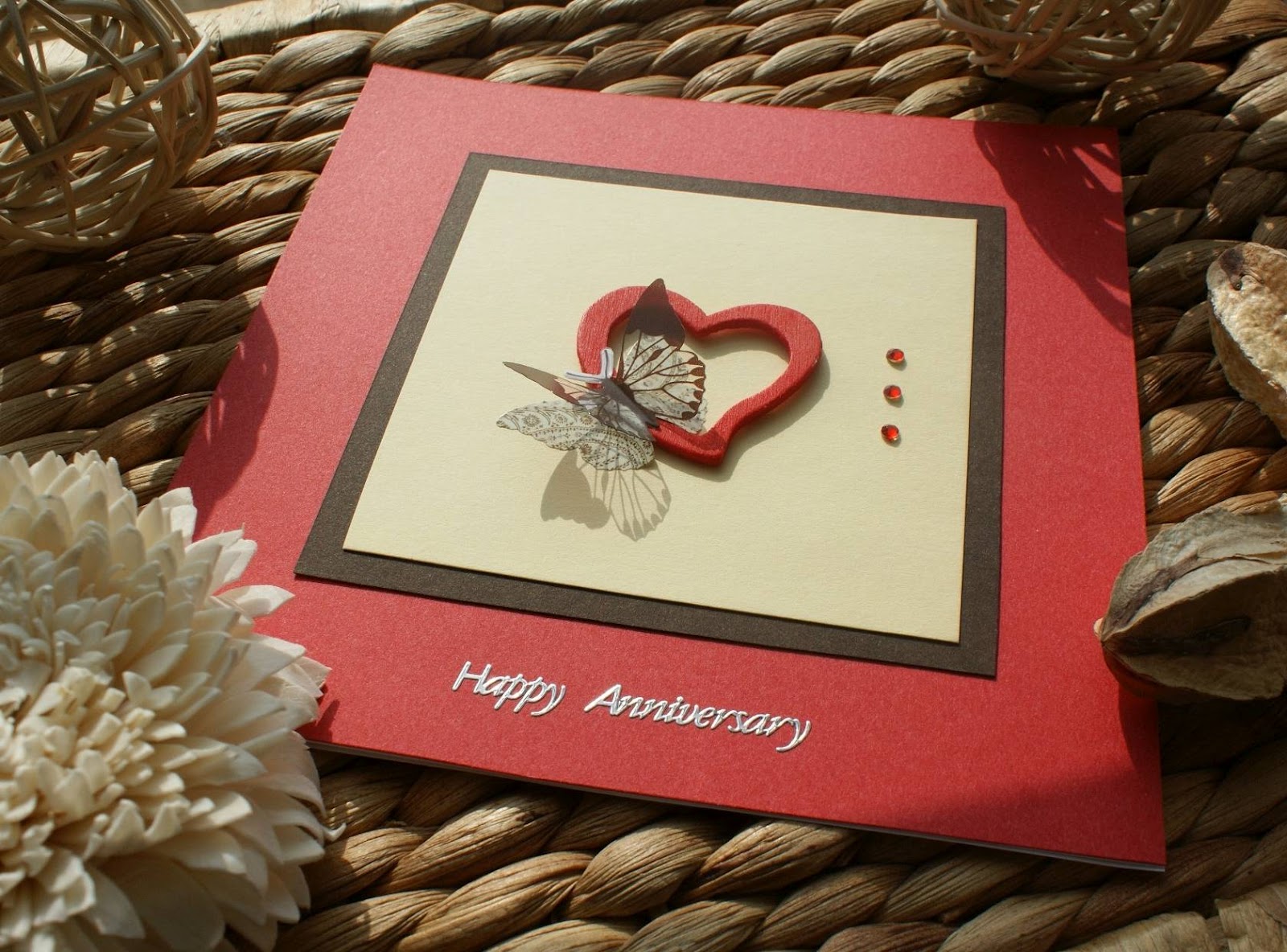 Craft Magic Handmade Happy Anniversary Card Red Heart And Butterfly craft-magic-handmade-happy-anniversary-card-red-heart-and-butterfly