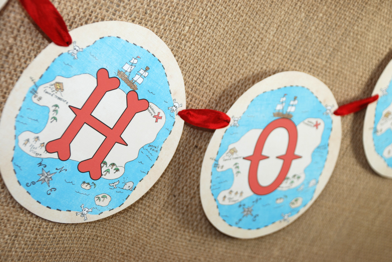 bnute productions: Free Printable Lil'Pirates AHOY Banner