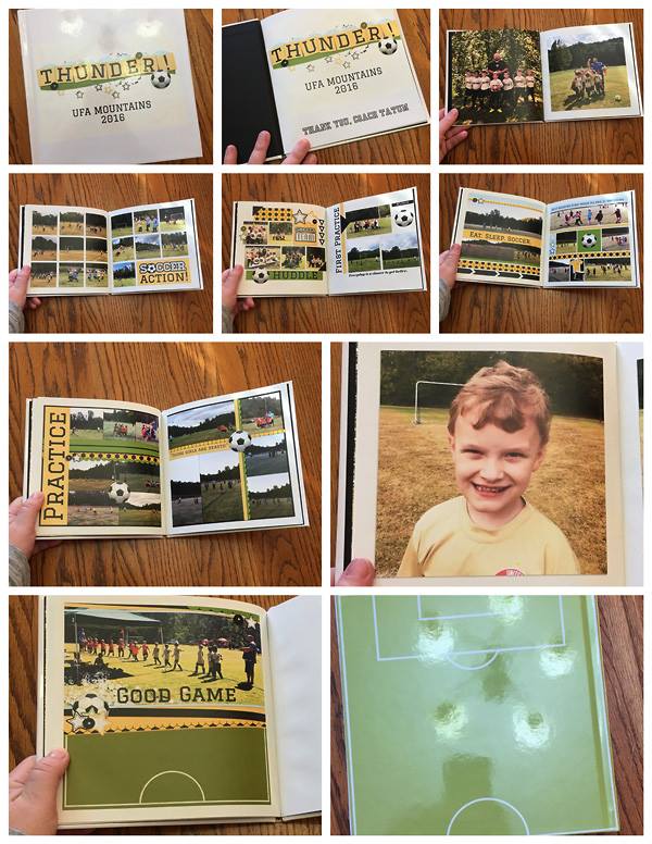 An Album for a Coach: Scrapbooking with Amanda / Scrapping with Liz