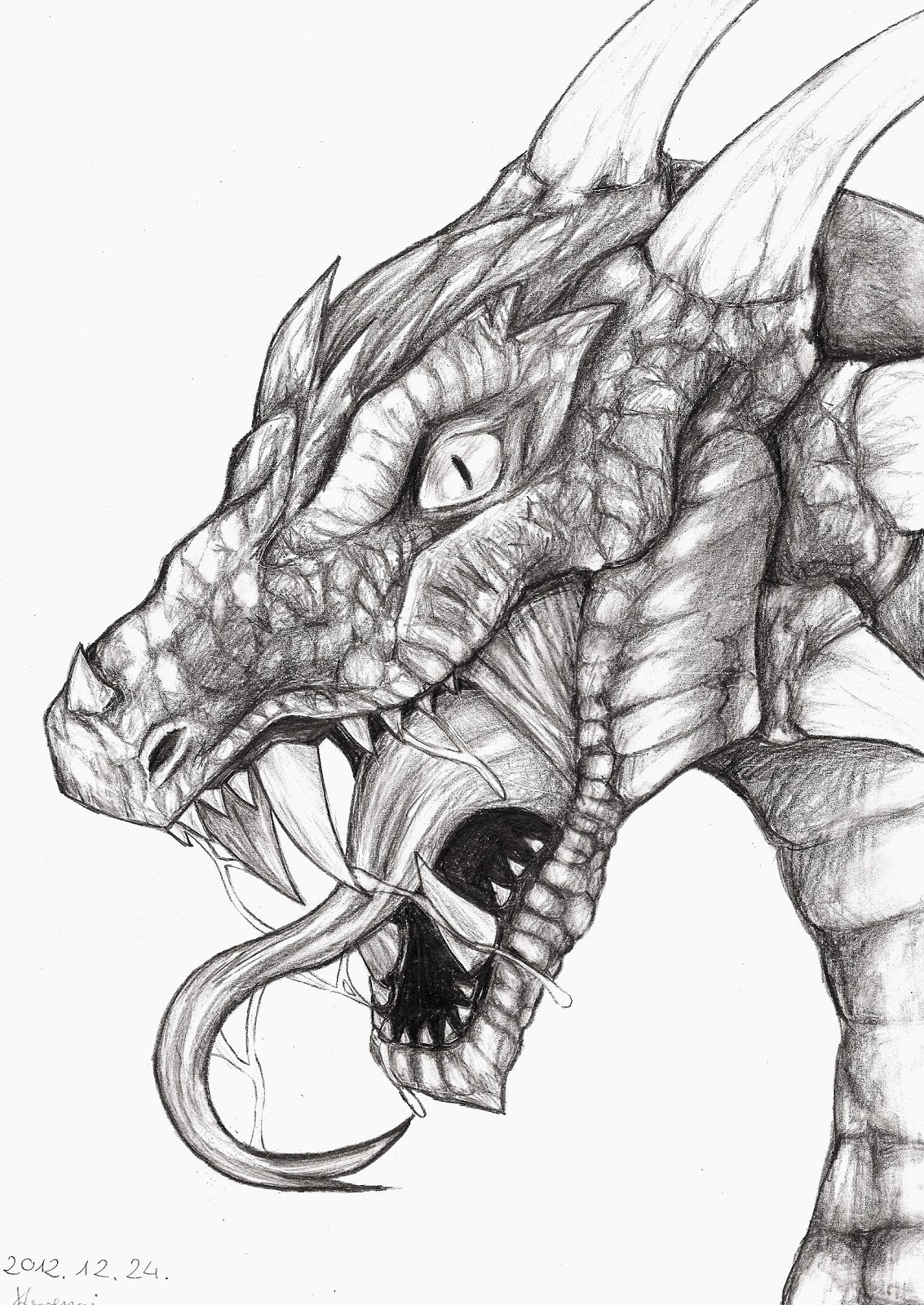 Rajzmánia: Grafit sárkány