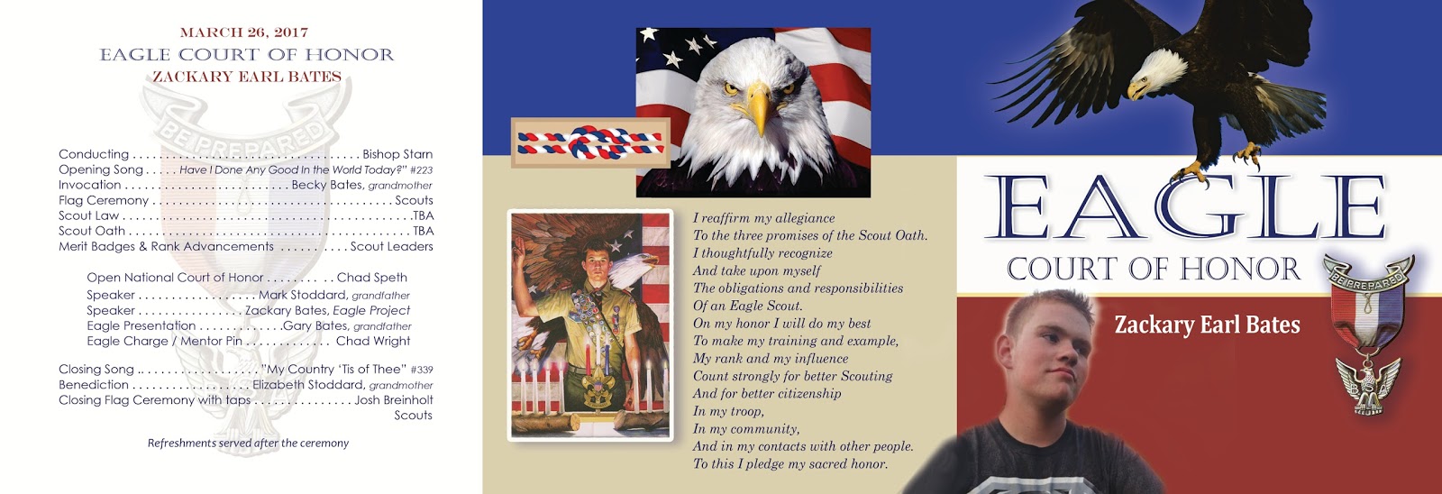 Announcing Us: Eagle Scout Court of Honor