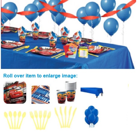 Disney Cars Table setting ( 16 kid's ) - A Badut Jakarta Kids Event ...
