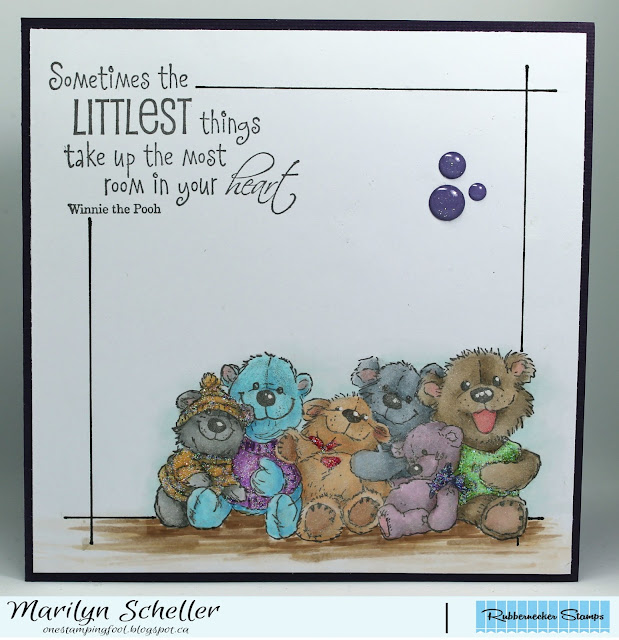 One Stamping Fool: Baby Card - Rubbernecker Challenge