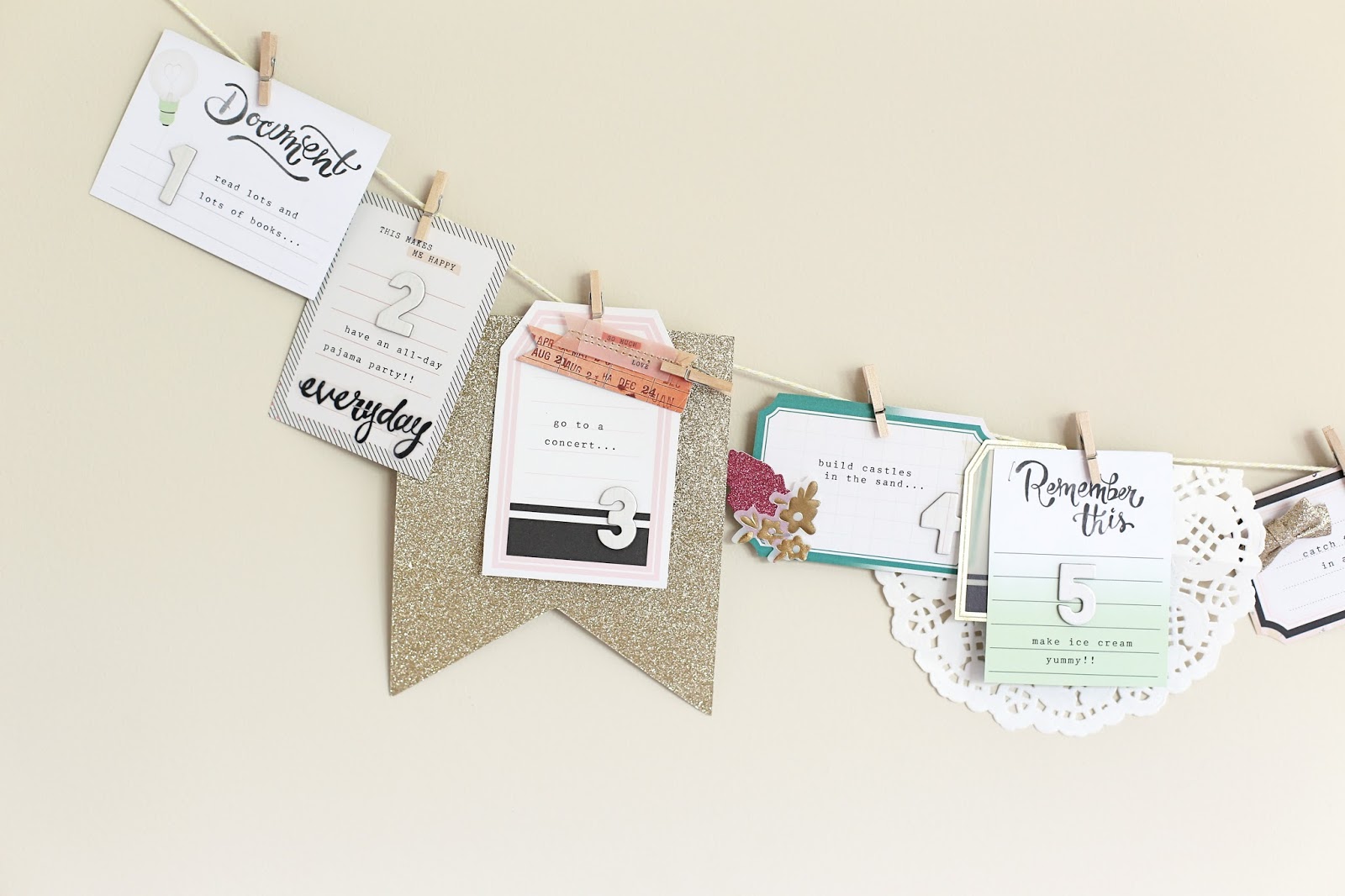 Stephanie Makes: DIY: Bucket List Banner