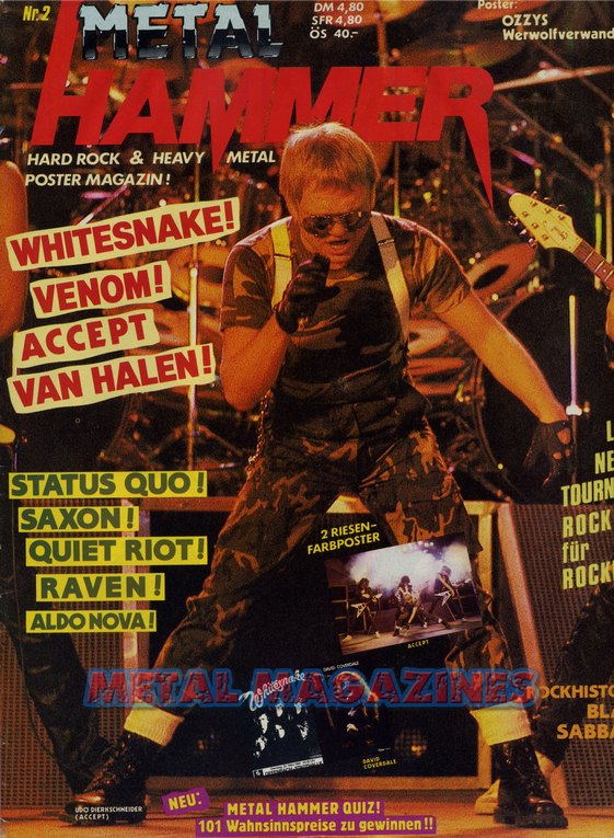 METAL MAGAZINES: ACCEPT magazine covers
