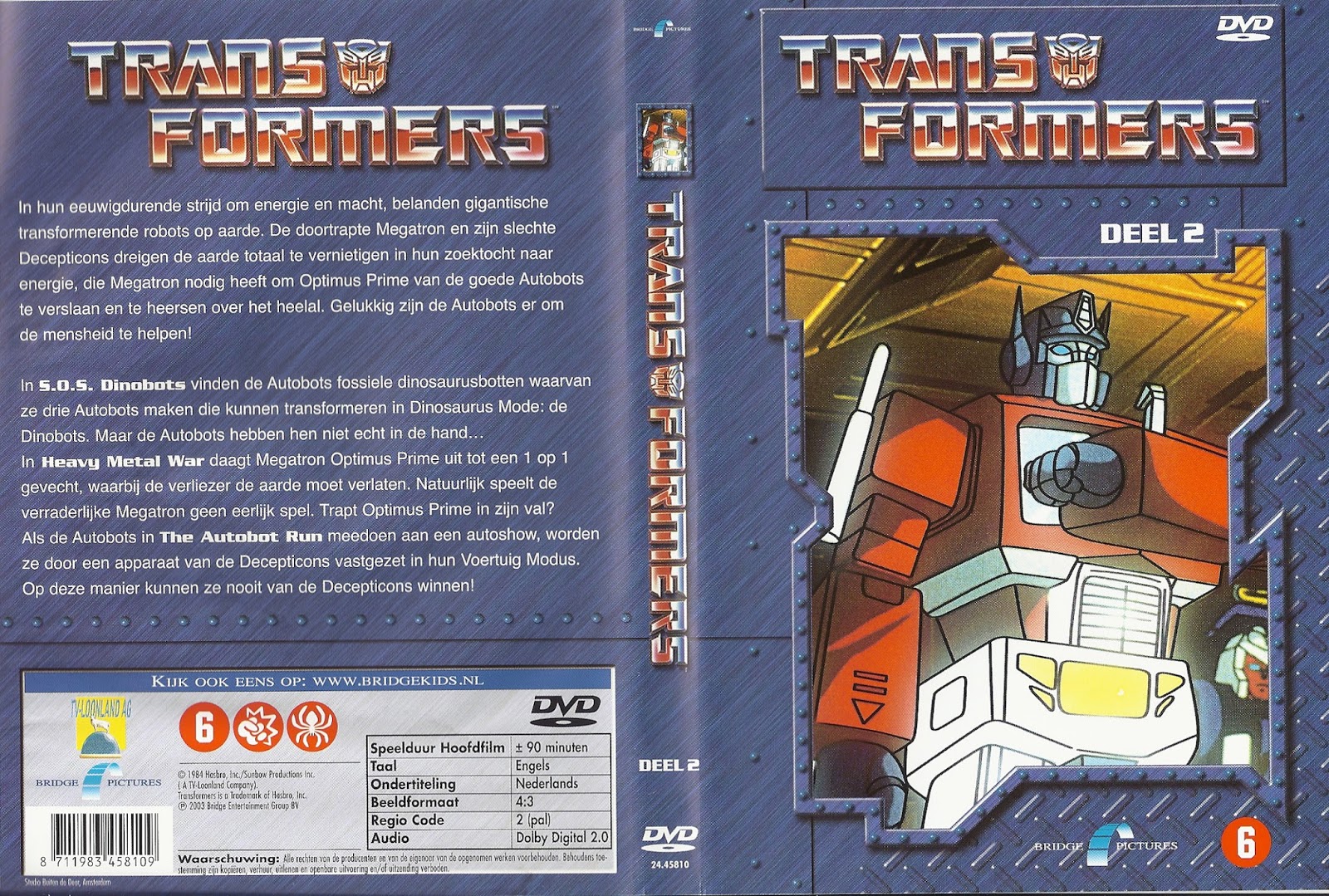 Transmasters Web Log: Old dutch editions of Transformers DVD's 002 ...