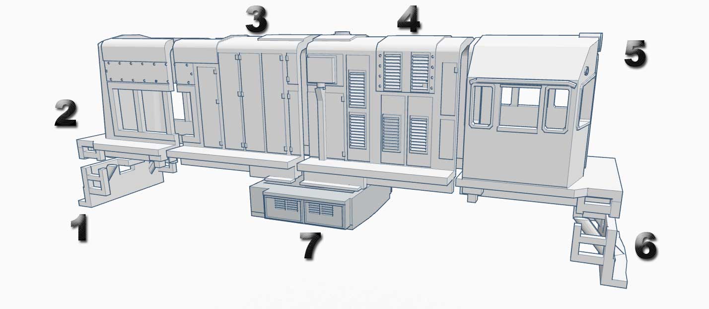New Zealand Railway Models (Kiwi Trains): 1:24 3D Printed GE U10b (NZR ...