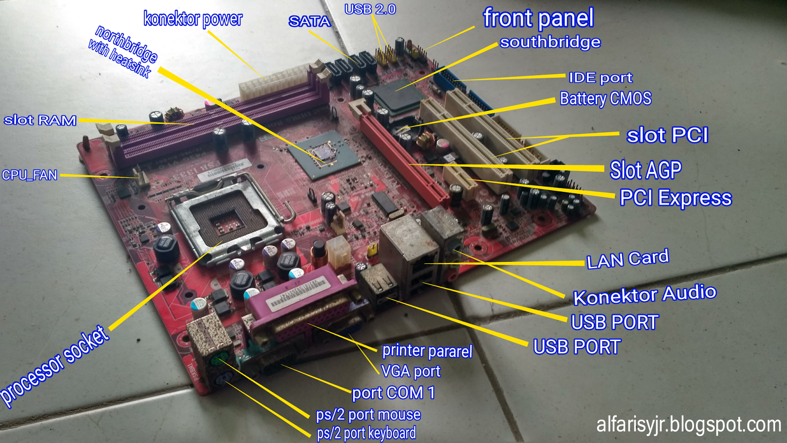 Bagian bagian motherboard komputer | Blog