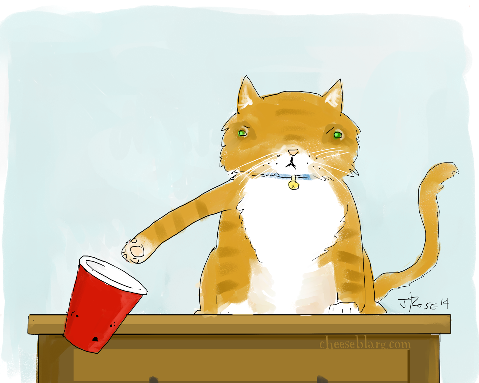 I'd like cheese on my entire family!: The Real Reason Cats Knock Cups Over