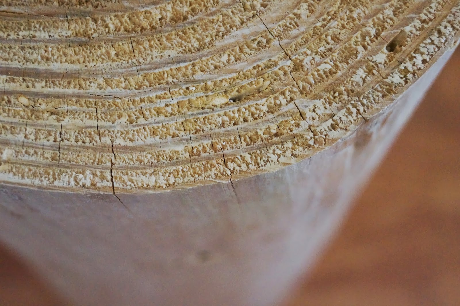 Don't Disturb This Groove: Bleached Tree-Stump Tables