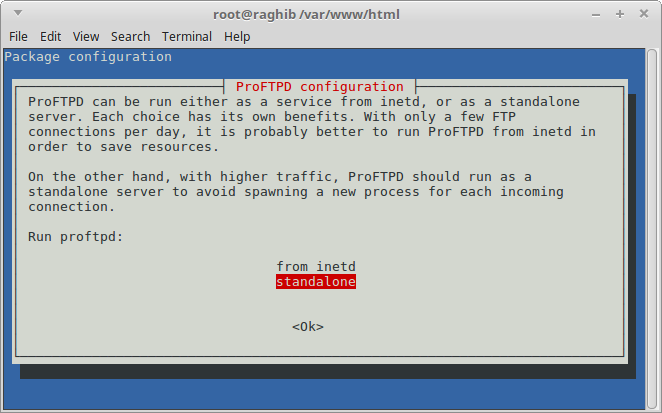 Membangun FTP SERVER di LAMP (localhost)