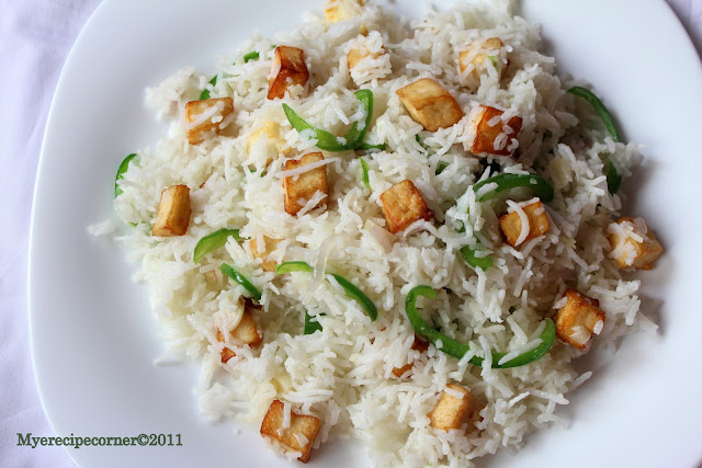 Mye's Kitchen: Paneer Fried Rice( Indo Chinese recipe)