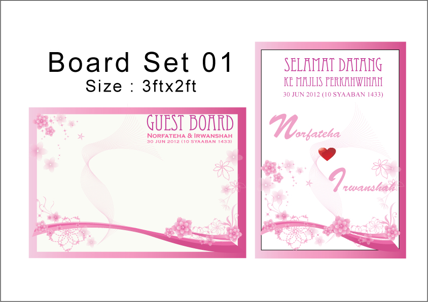 Blog Kad Kahwin: Guest Board & Welcome Board