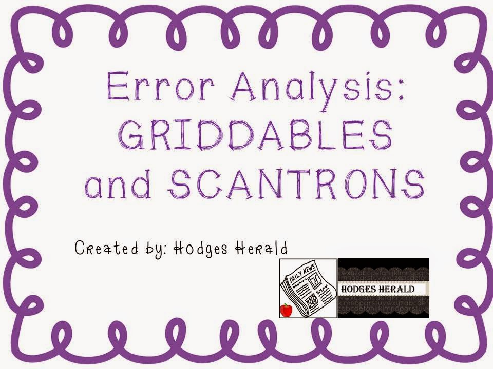 Hodges Herald: Scantron and Griddable Practice- FREEBIE