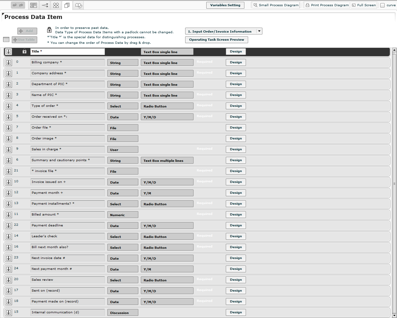 Workflow Sample: An Accounting Workflow for Handling Many Input Fields