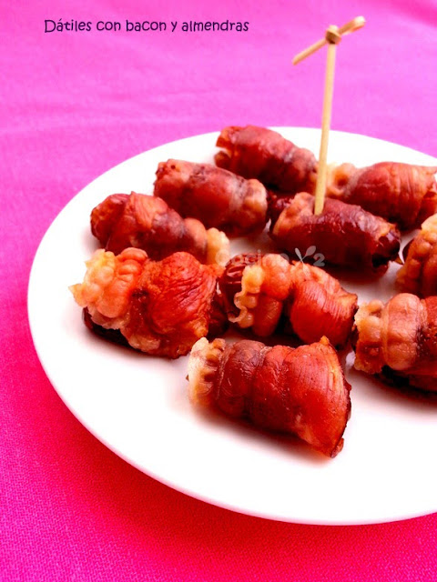 Cocinax2. Las recetas de Laurita.: Dátiles con bacon y almendras al ...