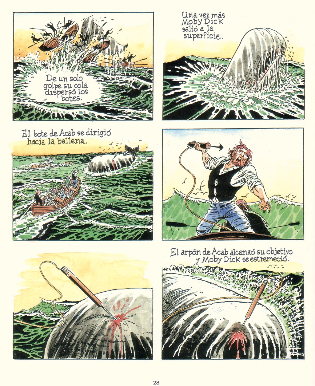 Caleta de cara al mar: HISTORIETA MOBY DICK ILUSTRADA POR WILL EISNER